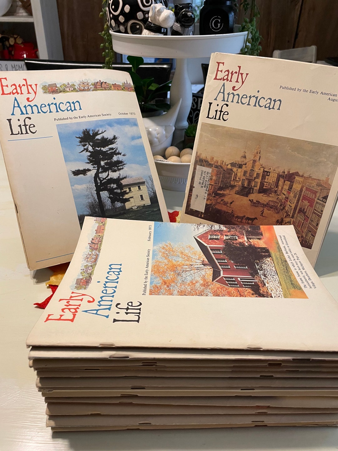 Vintage Lot of Early American Life Magazines - Etsy