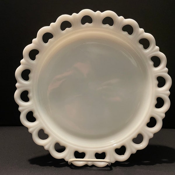 Milk Glass Platter - Etsy