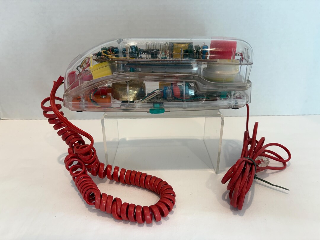 1980/1990’s Clear See-thru Landline Telephone - Etsy