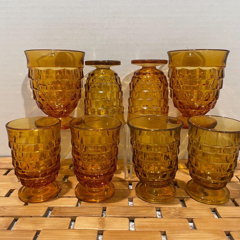 Amber Glassware - Etsy