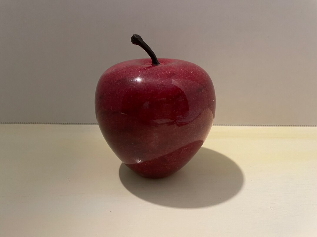 Vintage Marble Apple Paperweight - Etsy