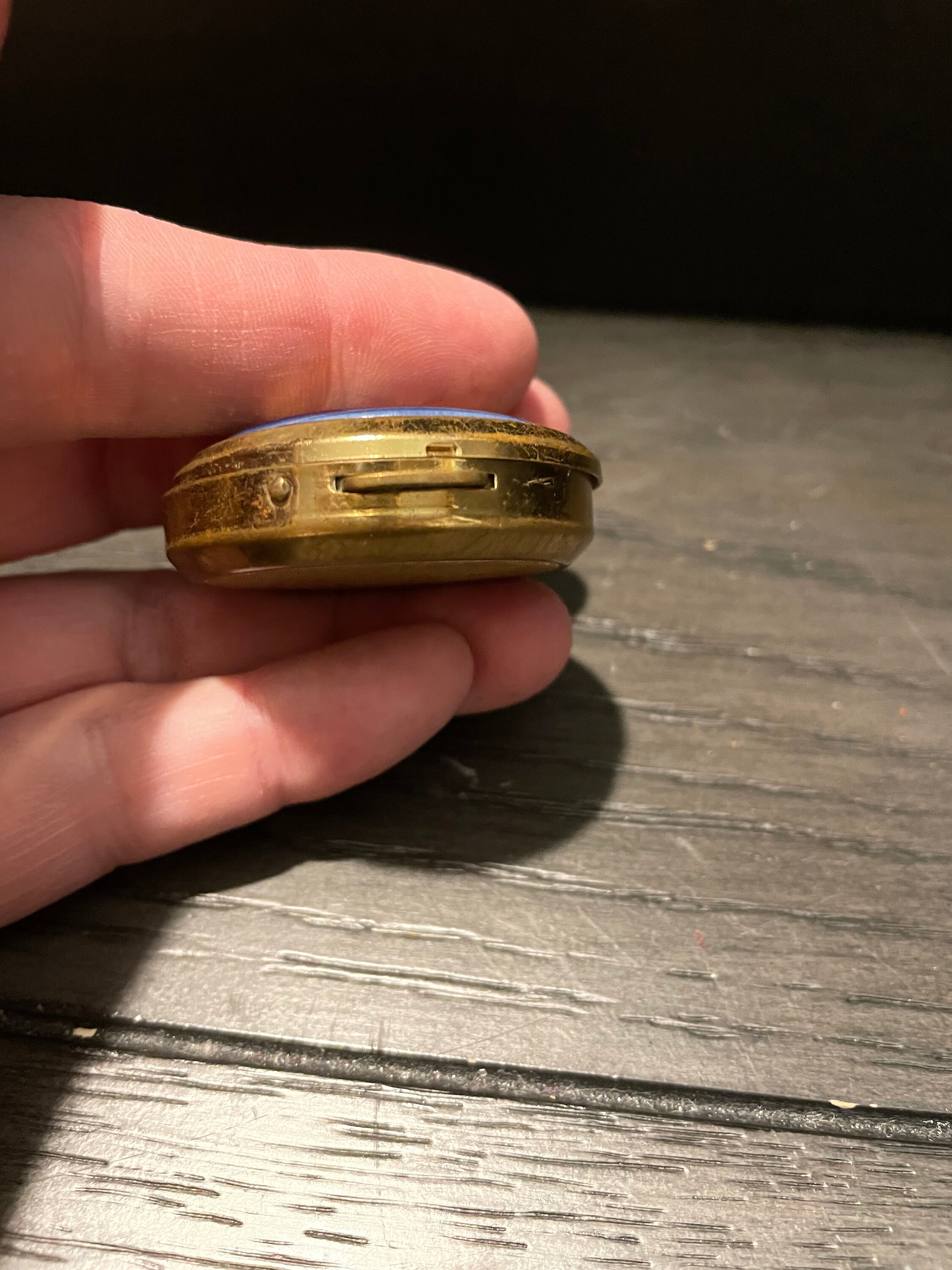 Vintage Limoges Brass Pill Box - Etsy
