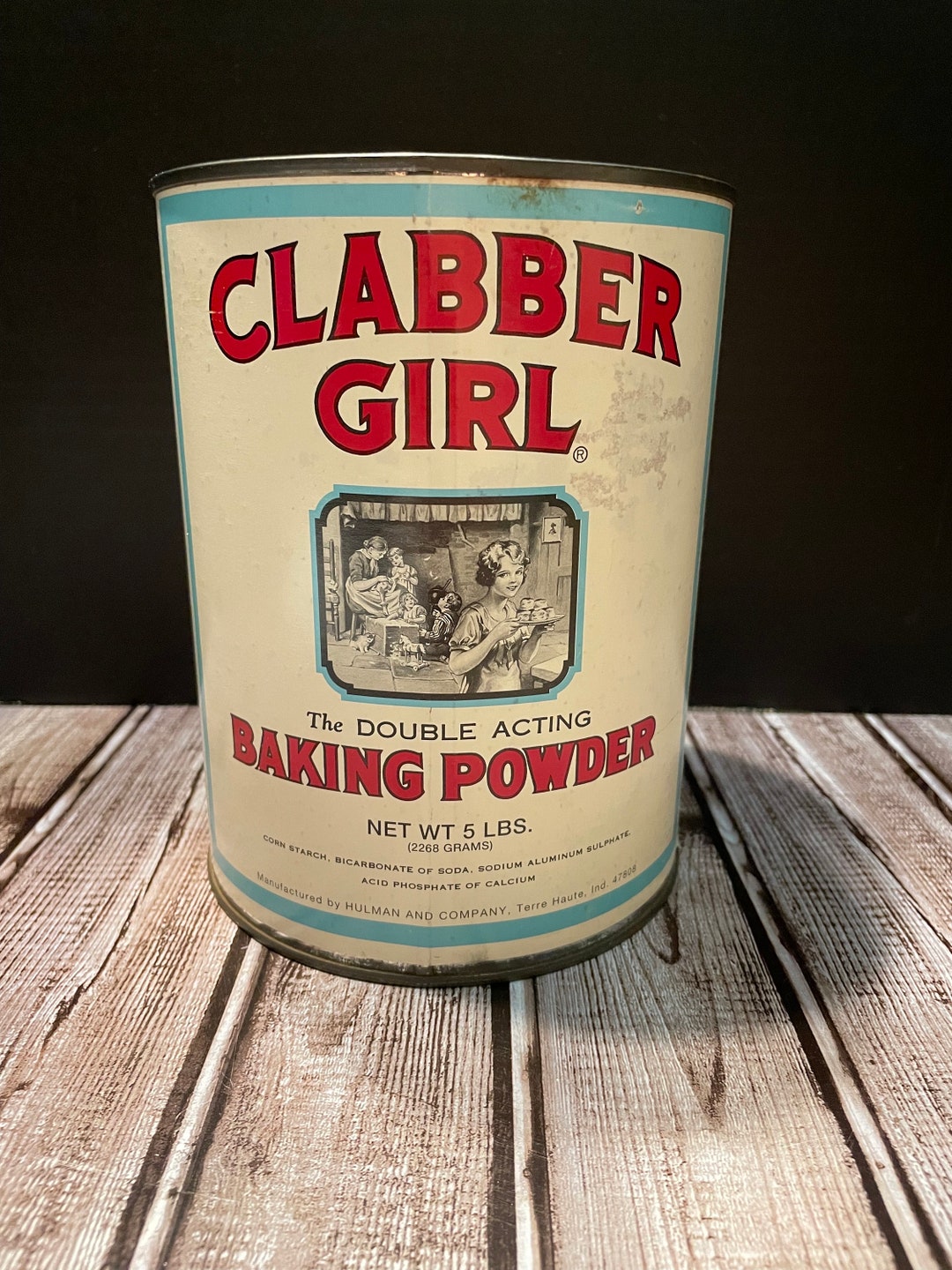 Vintage Clabber Girl Baking Powder Tin - Etsy