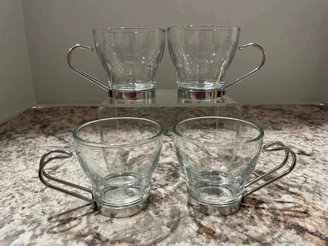 Vintage Bormioli Rocco Tempered Glass Espresso Cups - Etsy