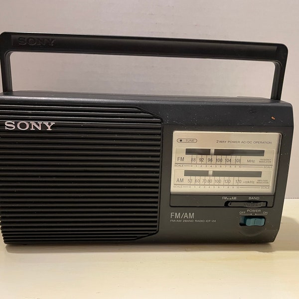 Vintage Sony Portable Radio - Etsy