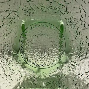 Vintage Indiana Glass Pineapple & Floral Bowl - Etsy