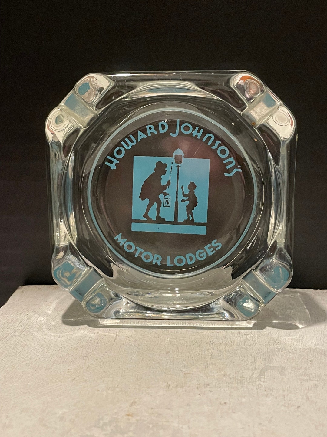 Vintage Glass Howard Johnson's Motor Lodge Ashtray - Etsy