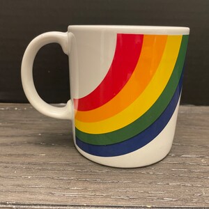 Vintage Rainbow Coffee Cup - Etsy