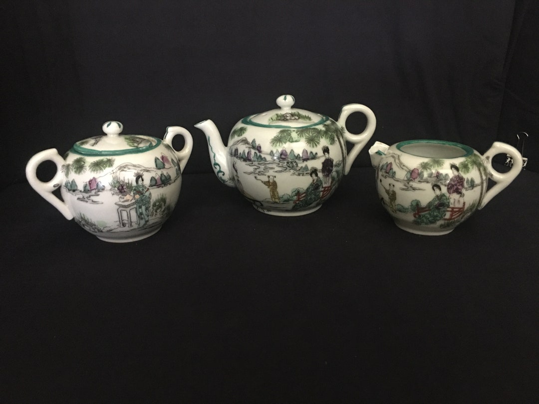Vintage Japanese Tea Set - Etsy