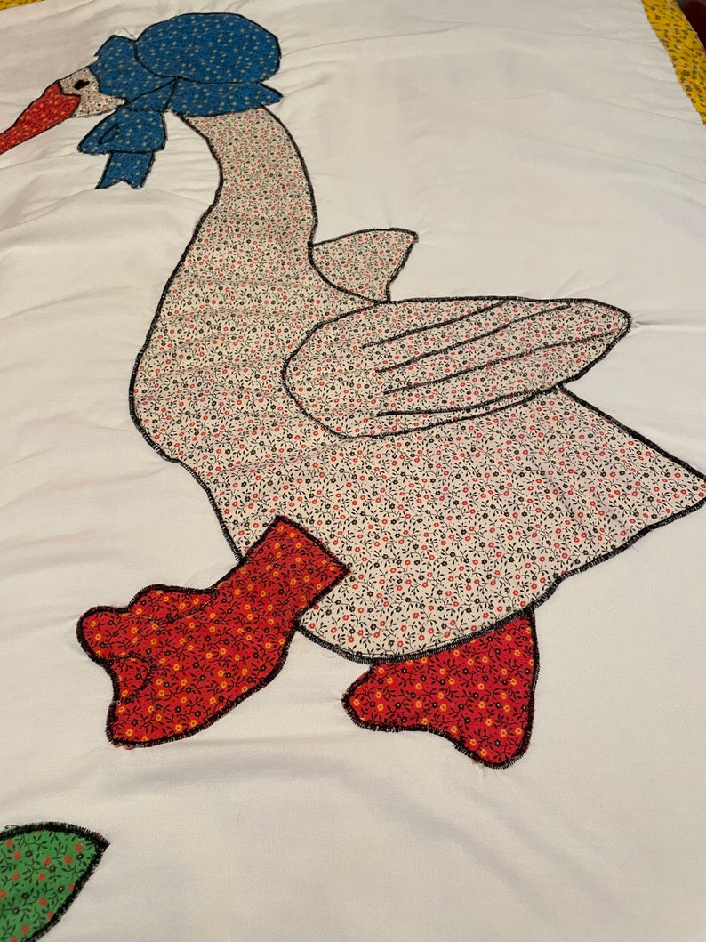 Vintage Handmade Mother Goose Baby/toddler Blanket - Etsy