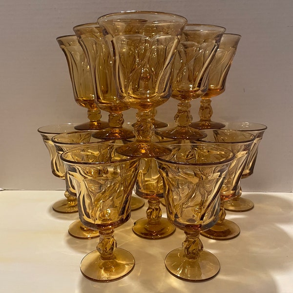 Amber Goblets - Etsy