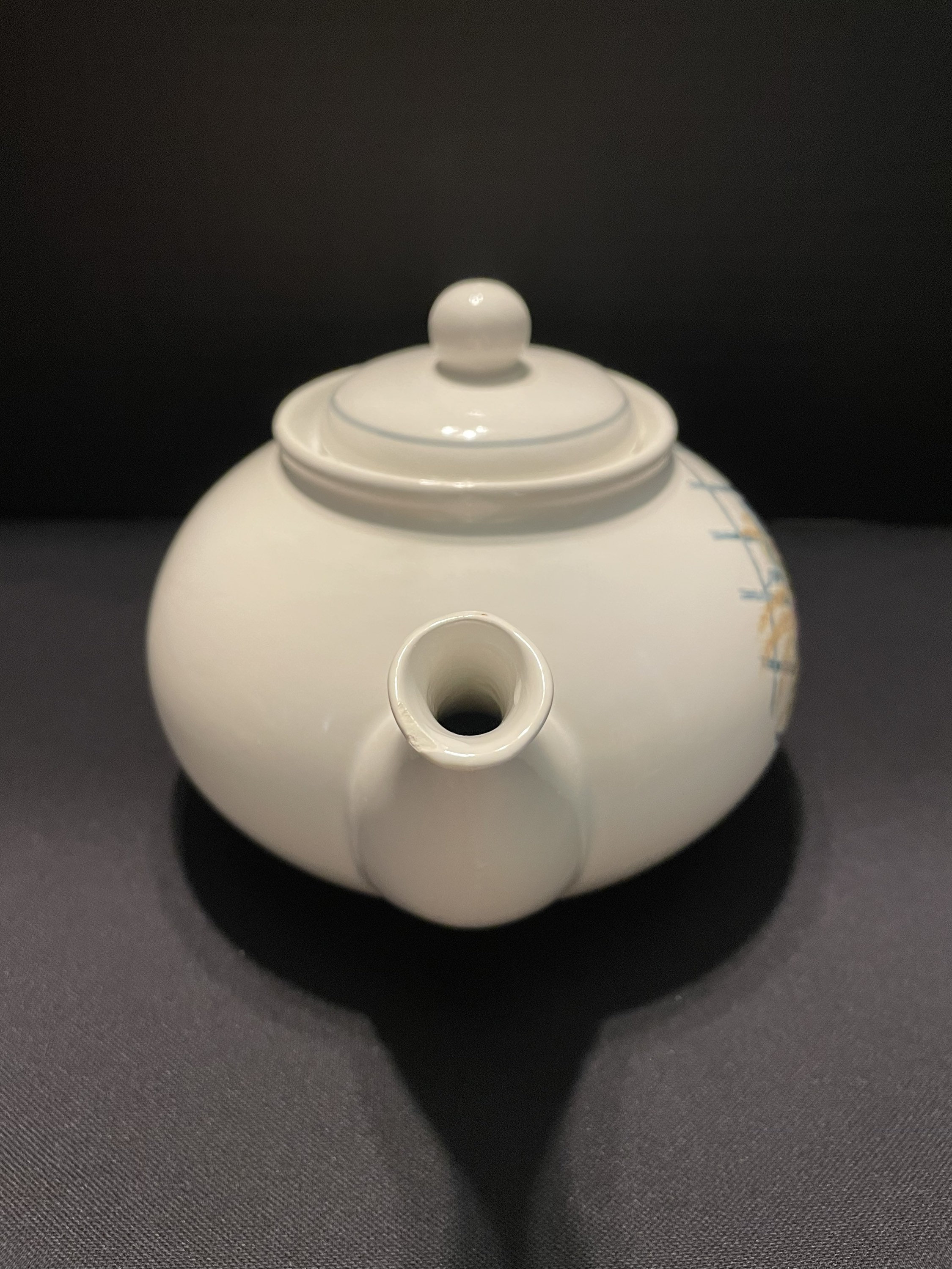 Vintage Fat Squatty Fruit Basket Teapot - Etsy