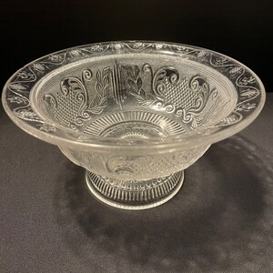 Vintage EAPG Rochelle Glass Compote Bowl - Etsy