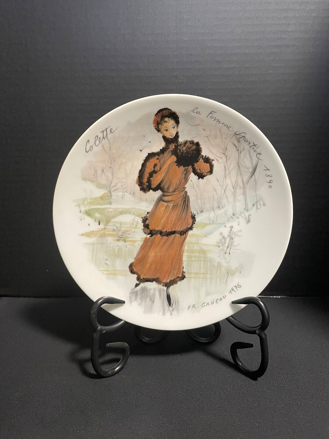1976 Limoges Collectors Plate "colette" - Etsy