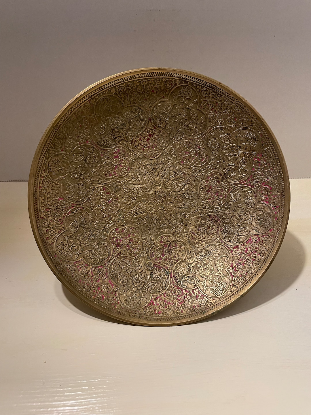 Vintage Brass Ornate Bowl - Etsy