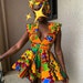 Kente Dress, Short Kente Dress, African Women Clothing, Ankara Prints ...