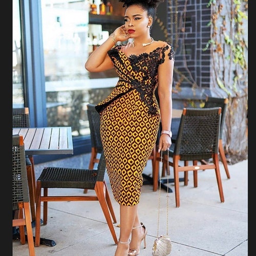 African Mini Dress African Women Clothing Ankara Dress - Etsy