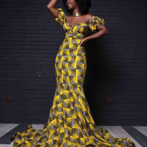 Ankara Prom Dress - Etsy