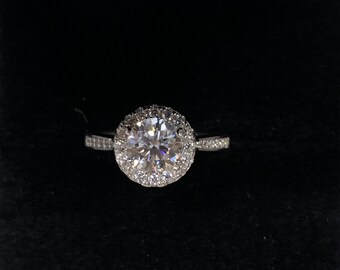Round Cathedral Setting Ring - Etsy