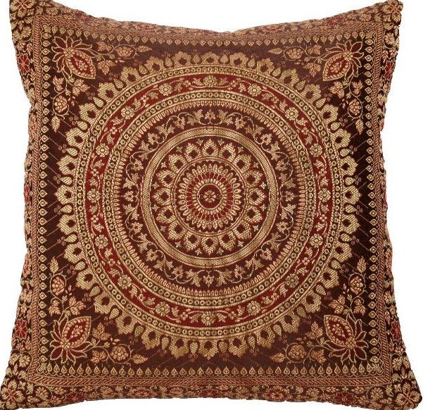 40 X 40 Cm Bohemian Indian Mandala Cushion Cover Banarasi Art - Etsy UK