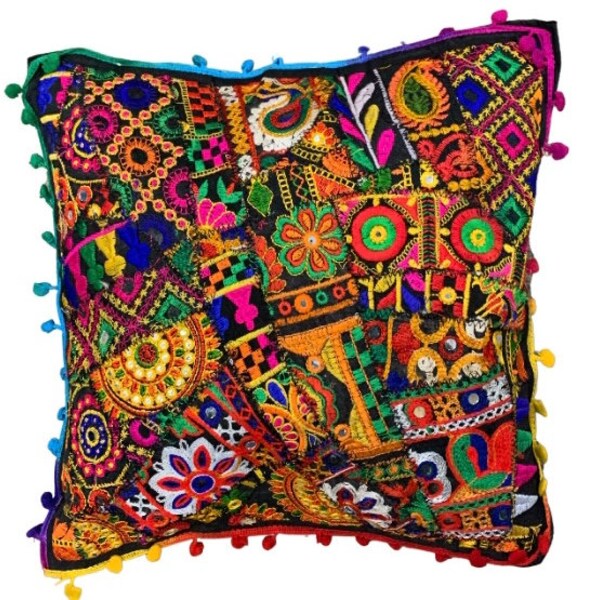 Pom Pom Cushion - Etsy