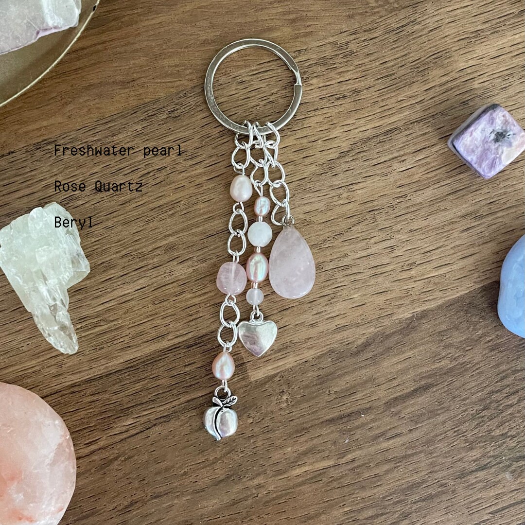 Small Crystal Teardrop Handmade Keyrings 5 Options to Choose - Etsy UK