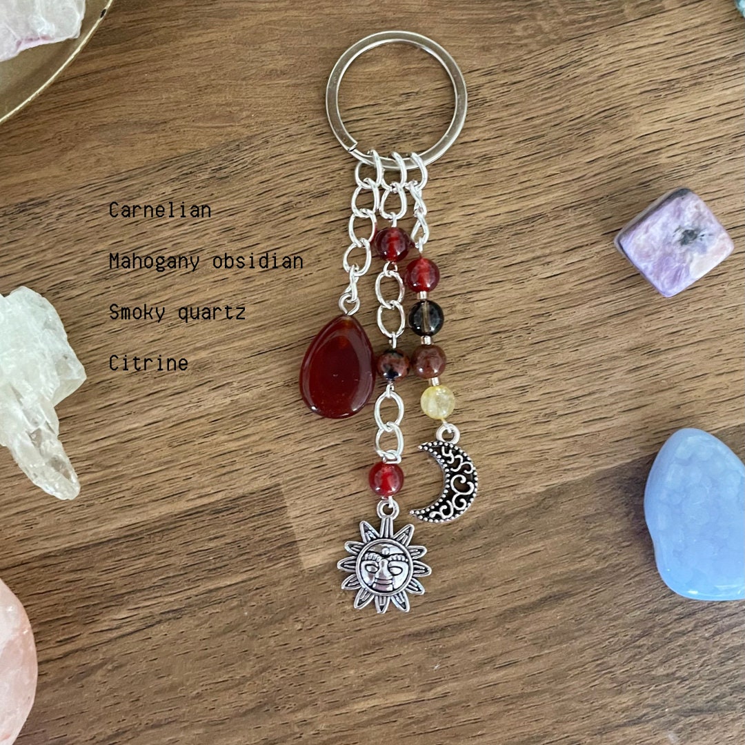 Small Crystal Teardrop Handmade Keyrings 5 Options to Choose - Etsy UK