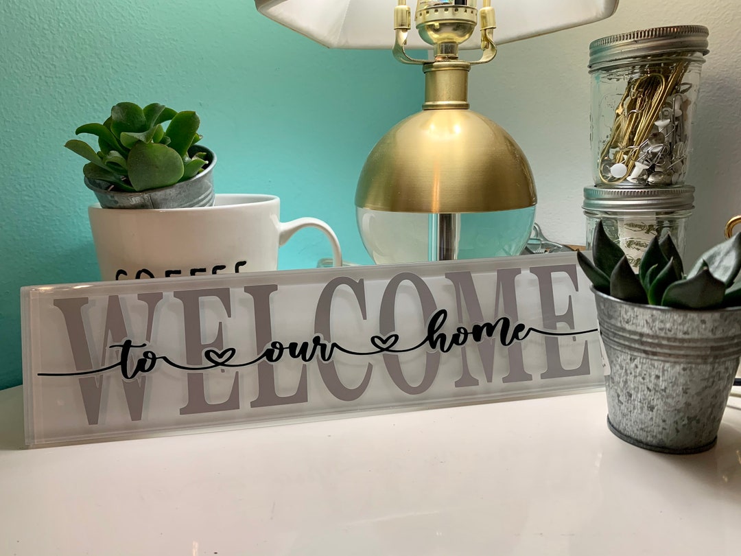 Welcome Tile Plaque - Etsy