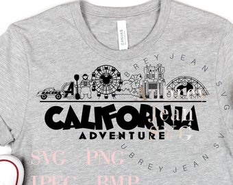 California Adventure Color Disneyland Skyline Design SVG PNG ...