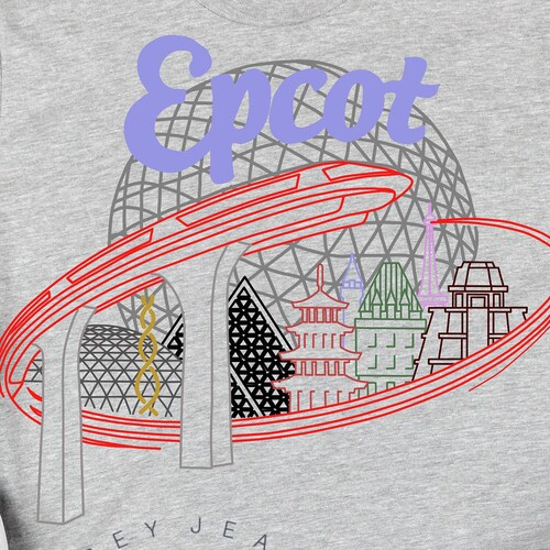 Epcot Skyline Design SVG PNG sublimation Cricut Silhouette - Etsy