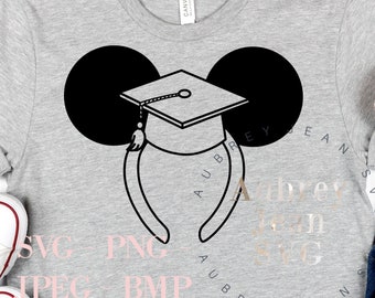 Mickey Graduation Ears Svg - Etsy