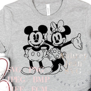Classic Minnie Mickey Design SVG PNG Bmp Dxf Sublimation Cricut ...