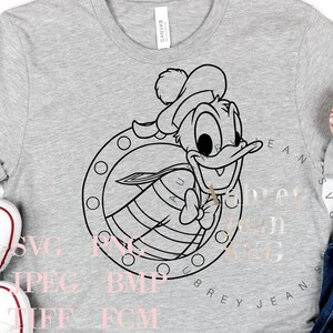 DCL Porthole Donald Duck Design *SVG* PNG Dxf Sublimation *cricut ...