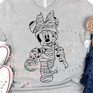 Minnie Mummy Design SVG PNG Sublimation cricut Silhouette Studio ...