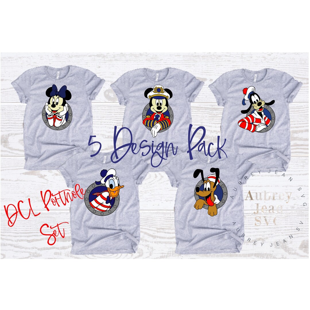 DCL Porthole Fab 5 Design Set *SVG* PNG Dxf Sublimation *cricut ...