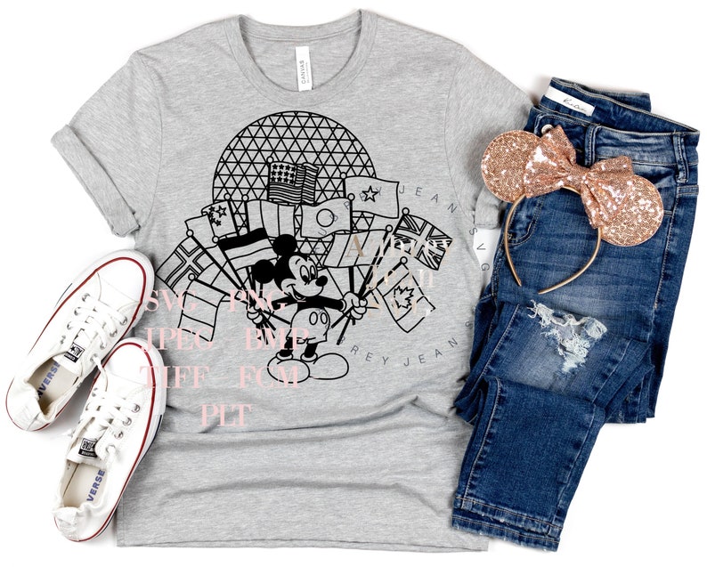 Epcot Flag Mickey Design SVG PNG DXF Sublimation cricut - Etsy