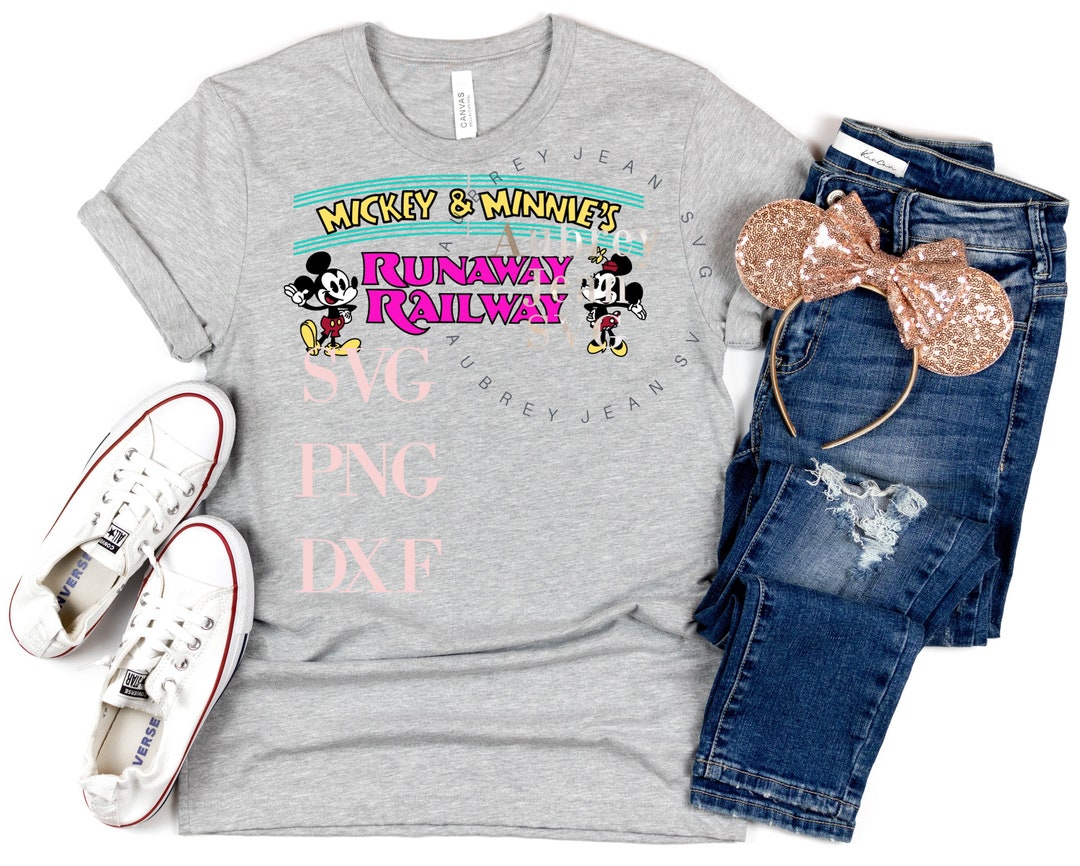 Mickey and Minnie Runaway Railway Design *SVG* PNG Sublimation *cricut ...