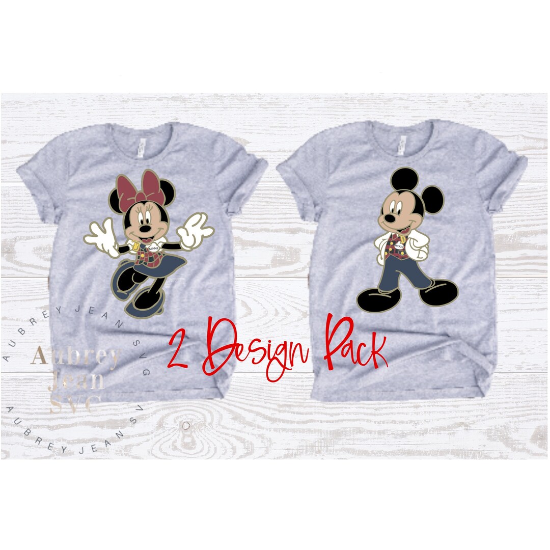 VIP Tours Mickey Guest Relations Plaid Disneyland Lands Design *SVG PNG ...