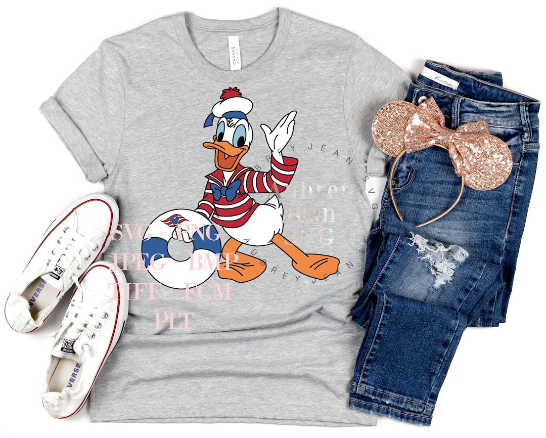 Diz Cruise Line DCL Donald Duck Sailor Design *SVG* PNG Dxf Sublimation ...