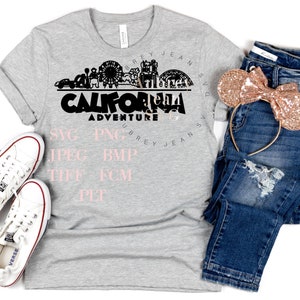 California Adventure Disneyland Skyline Design *SVG* PNG Dxf ...
