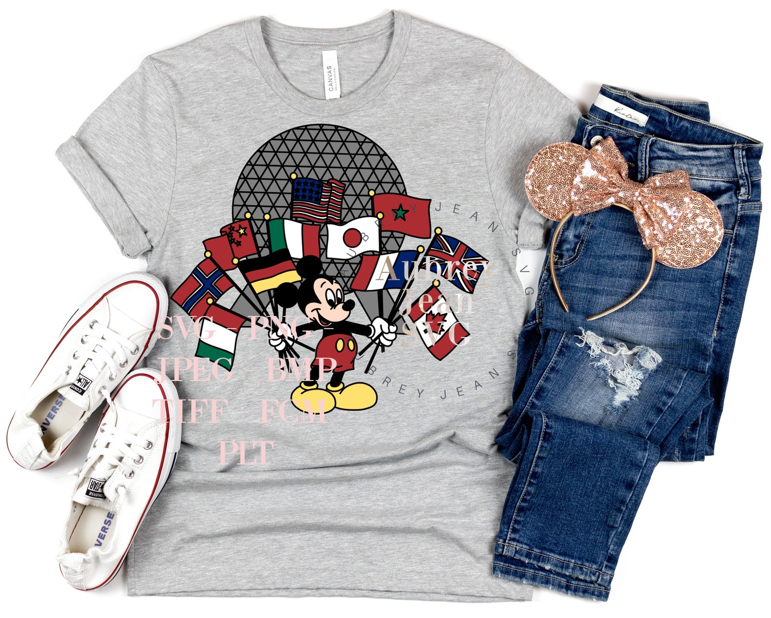 Epcot Flag Mickey Design SVG PNG DXF Sublimation cricut - Etsy