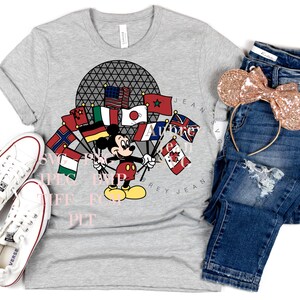 Epcot Flag Mickey Design *SVG* PNG DXF Sublimation *cricut* Silhouette ...