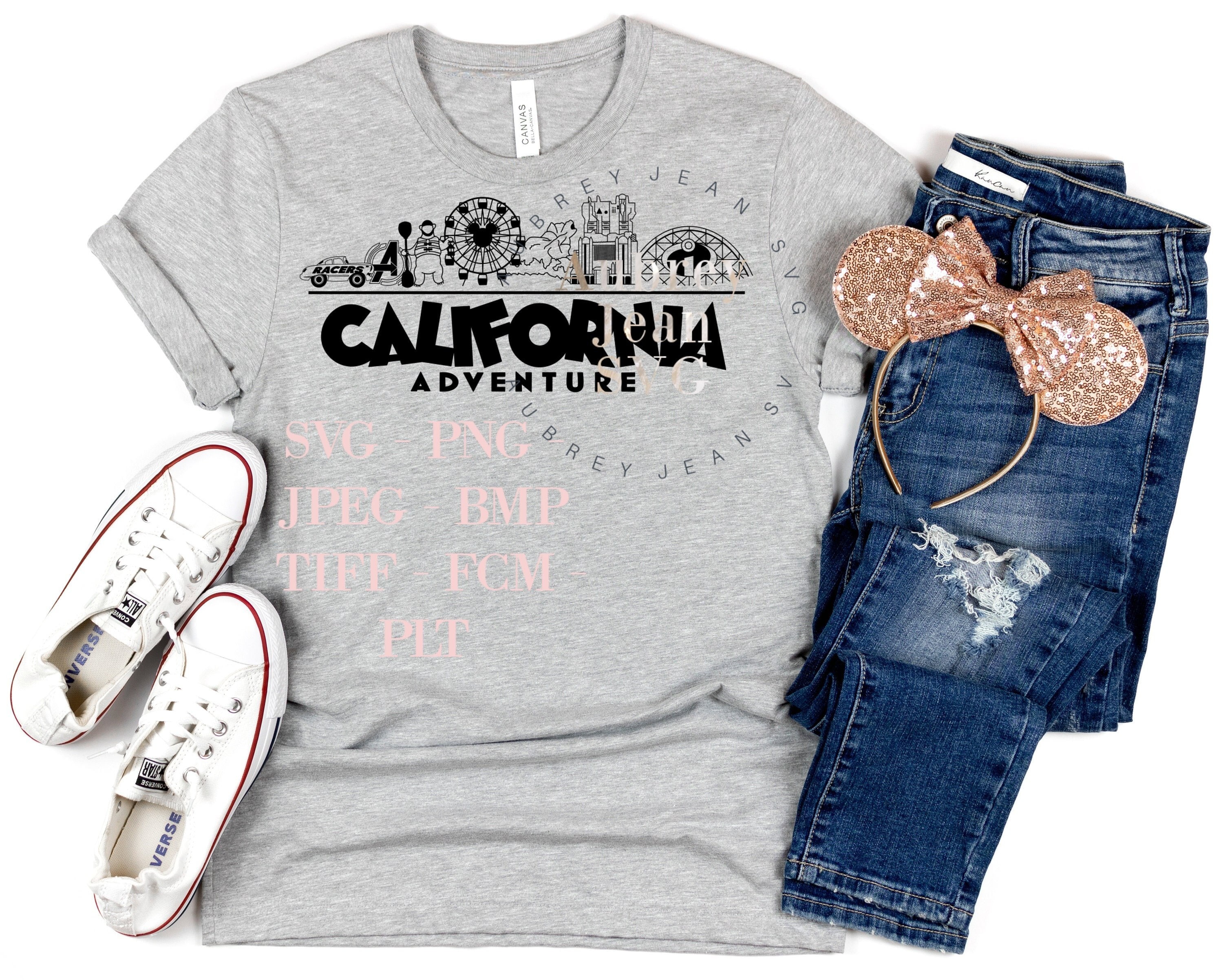 California Adventure Disneyland Skyline Design *SVG* PNG Dxf ...