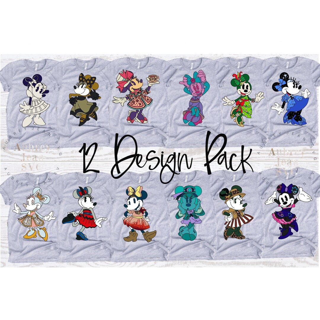 Main Attraction Minnie 12 Design Pack *SVG* PNG DXF Sublimation *cricut ...