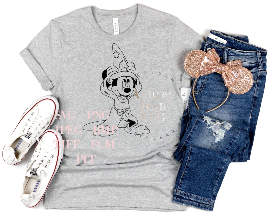 Fantasmic Sorcerer Mickey Design *SVG* PNG DXF Sublimation *cricut ...