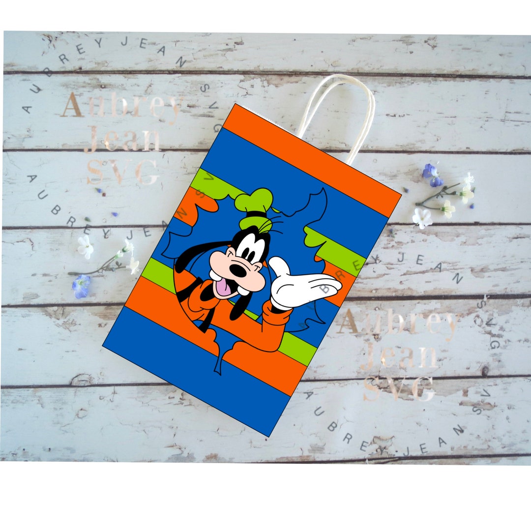 Birthday DIY Goofy Printable Party Favor Bag Design PNG Birthday Party ...