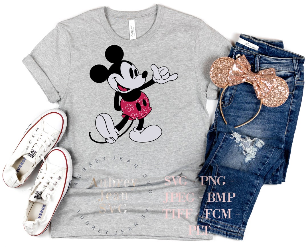 Shaka Mickey Mouse Design SVG, PNG (digital Download) - Etsy