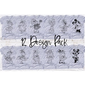 Main Attraction Minnie 12 Design Pack SVG PNG DXF - Etsy