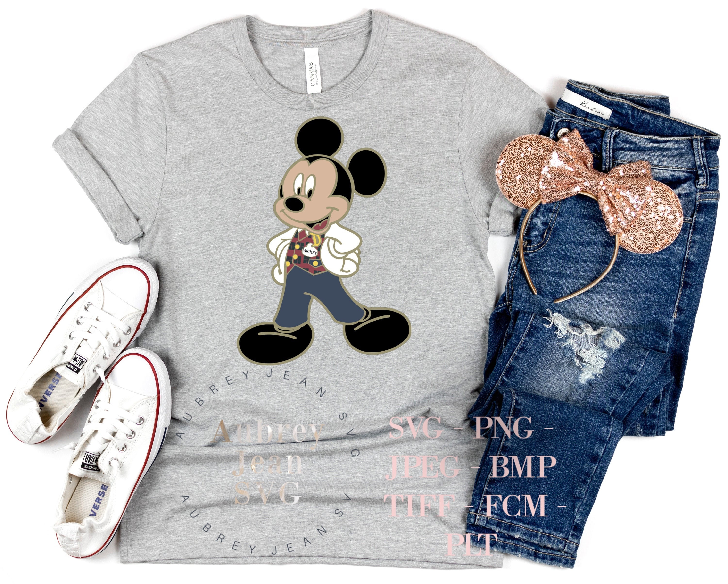 VIP Tours Mickey Guest Relations Plaid Disneyland Lands Design - Etsy