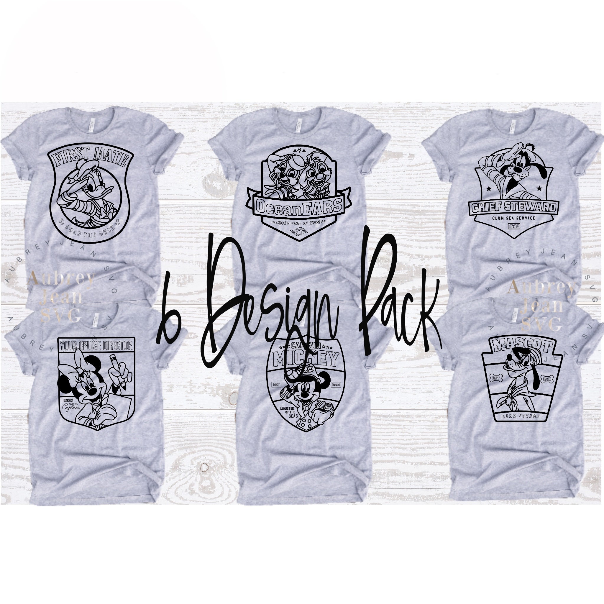 DCL Fab 6 Pack Design SVG PNG Bmp Dxf Sublimation Cricut Silhouette ...
